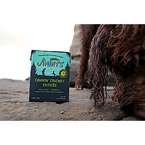 Jiminy's Cravin' Cricket Entree - Wet Dog Food, Insect Dog Food, Gluten-Free, Prebiotic, 100% Made in The USA, Sustainable, Recyclable Packaging, Organic Dog Food - 12.5 Oz (Pack of 6)