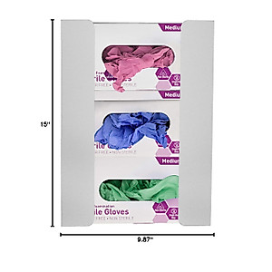 Omnimed 305302-2023 Glove Dispenser, 3 Box Capacity, Silver