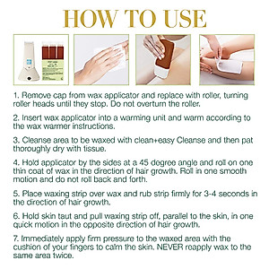 Clean & Easy Vit E Roll-On Wax 6-pack Large Vitamin E, Net Wt. 16.8 oz