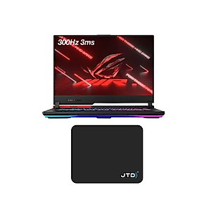 JTD ASUS_ROG Strix G15 Gaming Laptop, 15.6" 300Hz FHD Display, AMD Ryzen 9 5900HX 8 Cores, AMD Radeon RX 6800M, RGB Keyboard, Windows 10, Bundle Pad (64GB RAM | 1TB PCIe SSD)