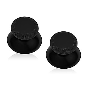 Jekyeroyme 2Pcs Black Thumbstick for Meta Oculus Quest 2，Repair Kit Buttons for Meta Oculus Quest 2