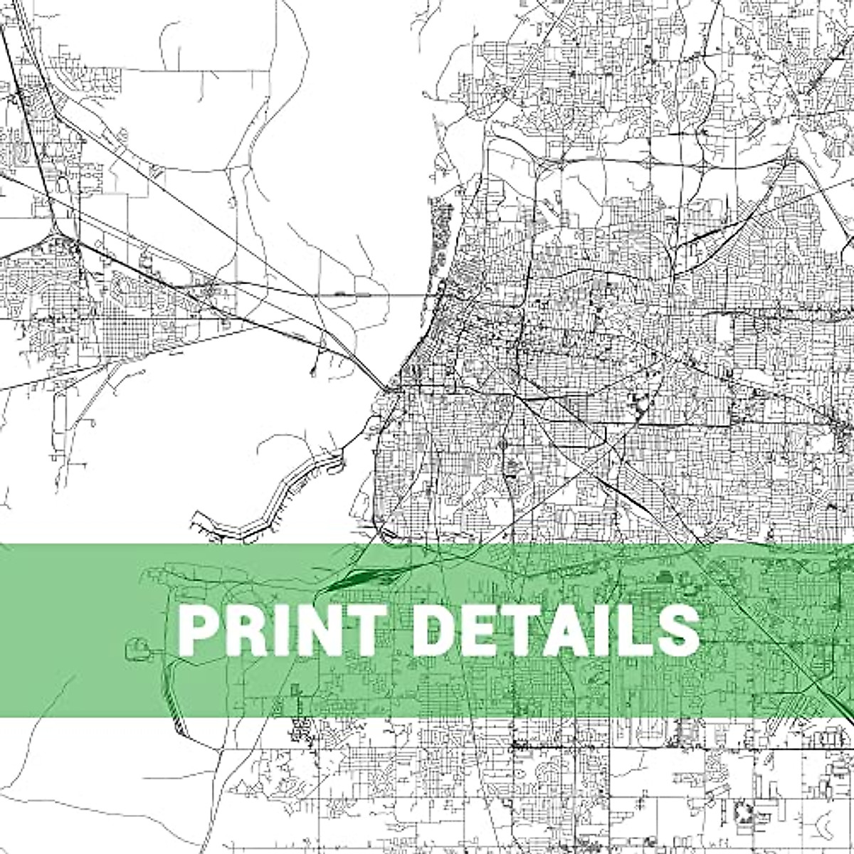 Dear Mapper New South Memphis United States View Abstract Road Modern Map Art Minimalist Painting Black and White Canvas Line Art Print Poster Art Line Paintings (Set of 3 Unframed) (12x16inch)