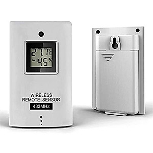 YOUOOK Weather Station Wireless Indoor Outdoor Multiple Sensors, Digital Atomic Clock Weather Thermometer, Temperature Humidity Monitor Forecast Weather Stations with Backlight