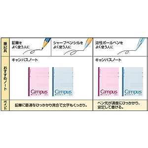 KOKUYO Campus Notebook, A 6mm Ruled, A4, 50 Sheets, 41 Lines, Blue, Japan Import (NO-205B)