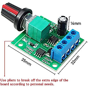 2PCS Mini DC Motor PWM Speed Controller DC 5V-35V 5A Speed Adjustable Switch Module PWM DC Motor Speed Switch Controller LED Volt Regulator