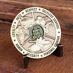 Army Core Values Challenge Coin - United States Army Challenge Coin - Amazing US Army Military Coin - Designed by Military Veterans!