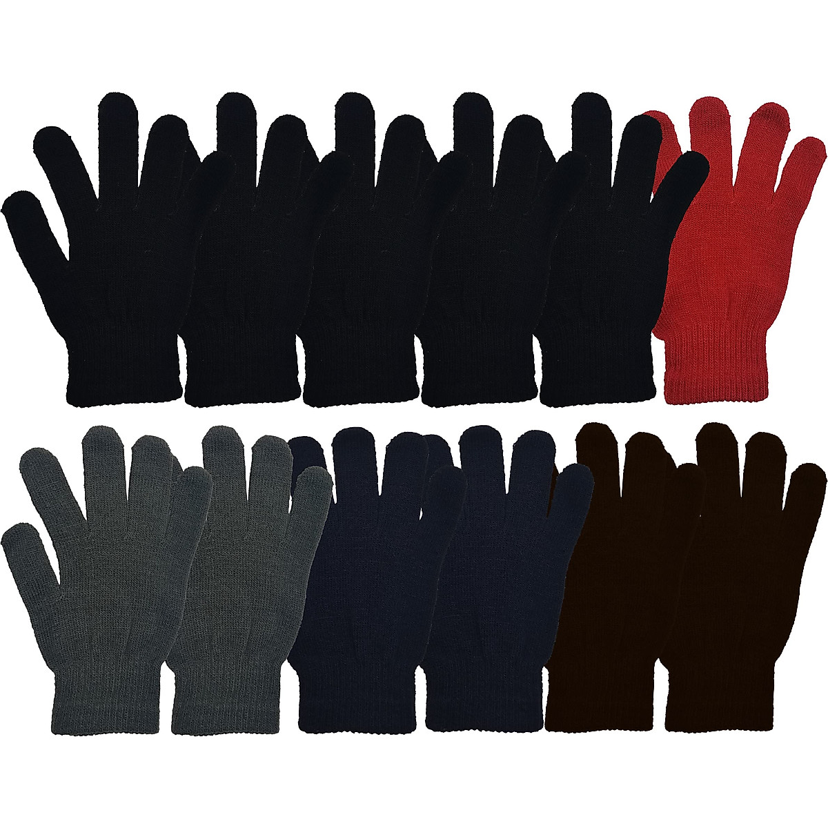 96x Winter Gloves, Beanies, Crew Socks, Neck Warmers Donation Charity Care Bulk Bundle (24 Beanies / 24 Pairs Gloves / 24 Neck Gaiters / 24 Pairs Crew Socks(Black))