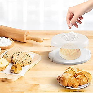 Cupcake Carrier with Lid, 6.1in lightweight Cupcake Carriers, Portable Plastc Cake Box, Cupcake Muffin Holder, Cake Storage Container, Heart Shape Silicone Cake Mold, Cake Stand for Transporting Cake