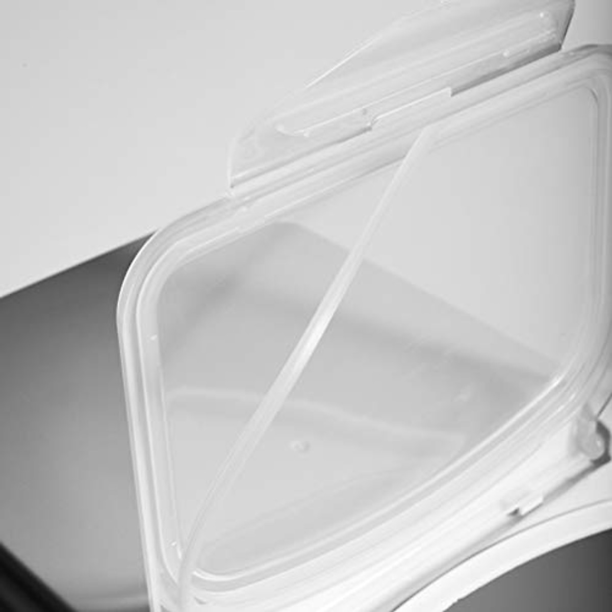 YARNOW Rice Storage Containers Rice Storage Bin Dog Food Containers for Rice Grain Cereal Oatmeal Sugar Nuts Beans (Size S, Grey)