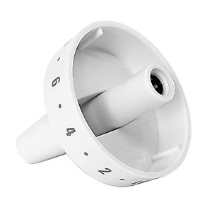 2Pcs 316442512 Burner Control Knob, Gas Range Knobs Compatible with Frigidaire, Kenmore, Sears Range Oven, Stove Knobs Replacement Part, Replaces PS2332410, AP4327159, FRG316442512 White