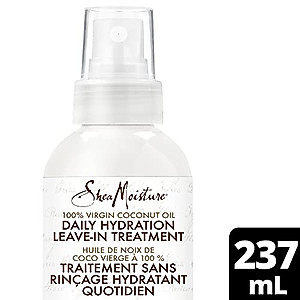 SheaMoisture Leave-in Conditioner Treatment for All Hair Types 100% Extra Virgin Coconut Oil Silicone Free Conditioner 8 oz