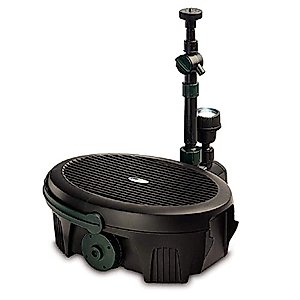 Pennington Aquagarden, Inpond 5 in 1 Pond & Water Pump, Filter, UV Clarifier, LED Spotlight and Fountain, All in One solution for a Clean, Clear, and Beautiful pond, for Ponds up to 300 Gallons