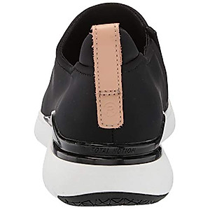 Rockport Total Motion Sport Women's High Slip On Walking Shoe, Black Lycra, 8.5