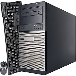 Dell Optiplex 990 Tower Premium Business Desktop Computer (Intel Quad-Core i5-2400 up to 3.4GHz, 16GB DDR3 Memory, 2TB HDD + 120GB SSD, DVDRW, WiFi, Windows 10 Professional) (Renewed)