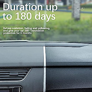 Plastic Parts Crystal Coating, Crystal Coating for Car, Plastic Repairer for Cars Resists Water, Long Duration Plastic Parts Refresher Agent for Car (3pcs)