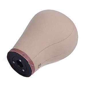 1 Piece 22 Inch Wig Head Cork Canvas Block Head Mannequin Head for Wigs Display Styling Manikin Head (22 inch）