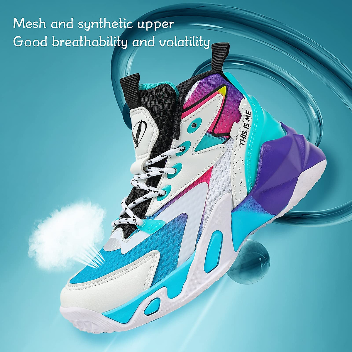 VITUOFLY Kids Basketball Shoes Boys Basketball Culture Sneakers Girls Mid Top School Training Shoes Non-slip Outdoor Sports Shoes Boys Running Shoes Little Kid Size 12.5