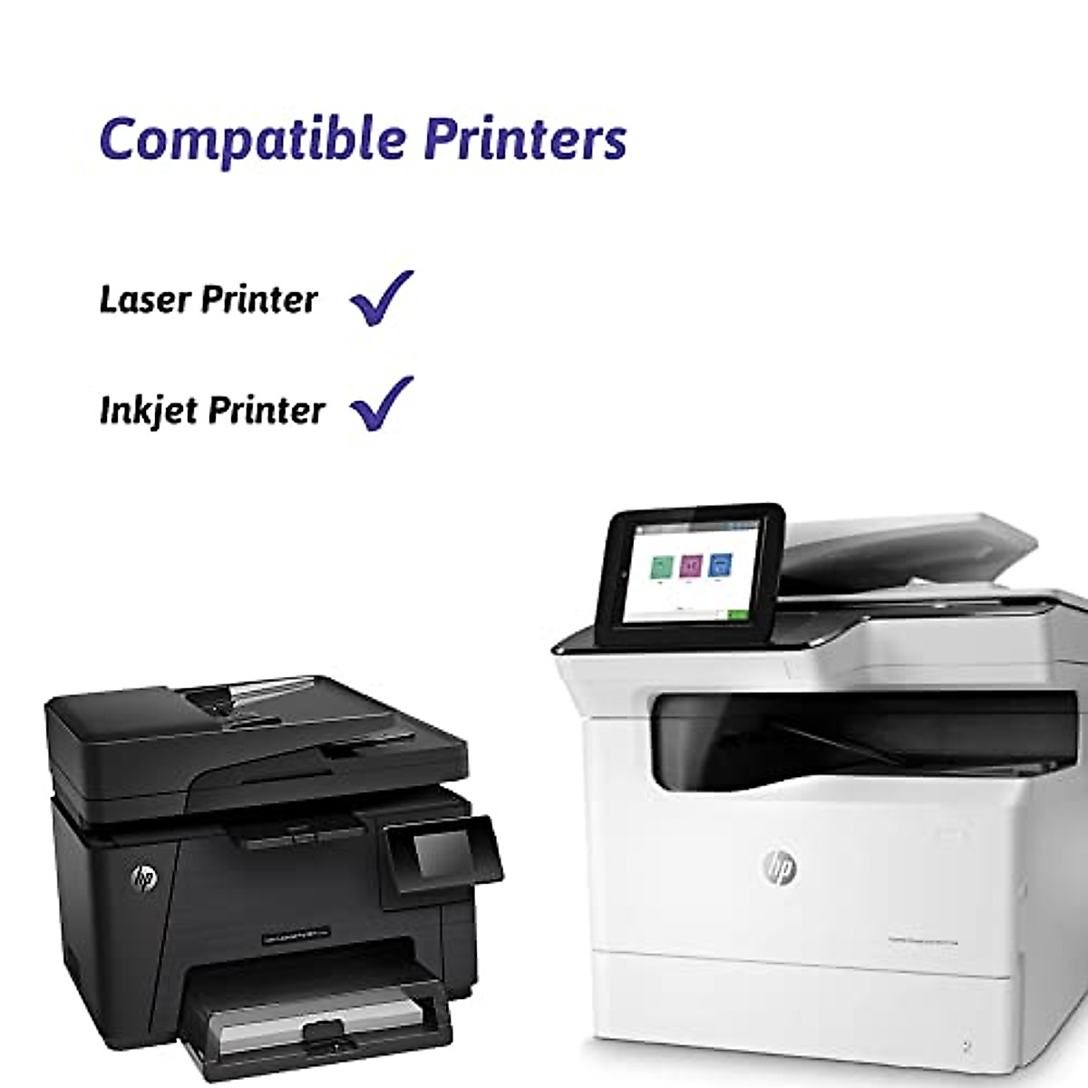 DGBDPACK Printable Vinyl Sticker Paper 8.5"x11" Glossy Sticker Paper 20 Sheets Translucent Waterproof Self-adhesive for Inkjet Printer