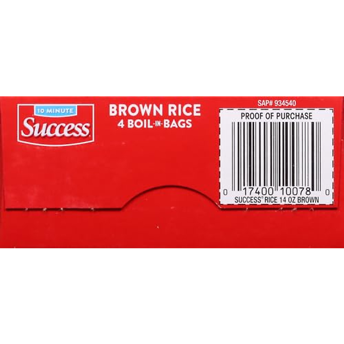 Success Boil-in-Bag Rice, Brown Rice, Quick and Easy Rice Meals, 14-Ounce Box
