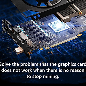 143 Graphics Card Virtual Display, Fake Load VGA Analog Camouflage HD Lock Screen Virtual Display,DispalyPort Headless Ghost Display