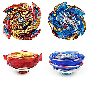 HUXICUI 4 Piece Battling Gyros Tops, Bey Battle Burst Tops,Battle Burst Tops Starter Set,Boys Christmas Birthday Party Idea Gift