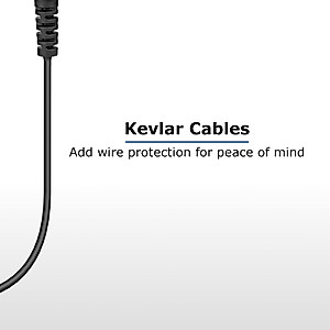 The Comm Guys 1-Wire Earhook Earpiece and Mic Headset, Compatible with Motorola XPR 3300e XPR 3500e XPR3300 XPR3500 Two Way Radios