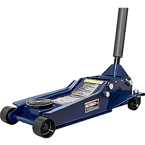 TCE AT84007U Torin Hydraulic Low Profile Service/Floor Jack with Dual Piston Quick Lift Pump, 4 Ton (8,000 lb) Capacity, Blue