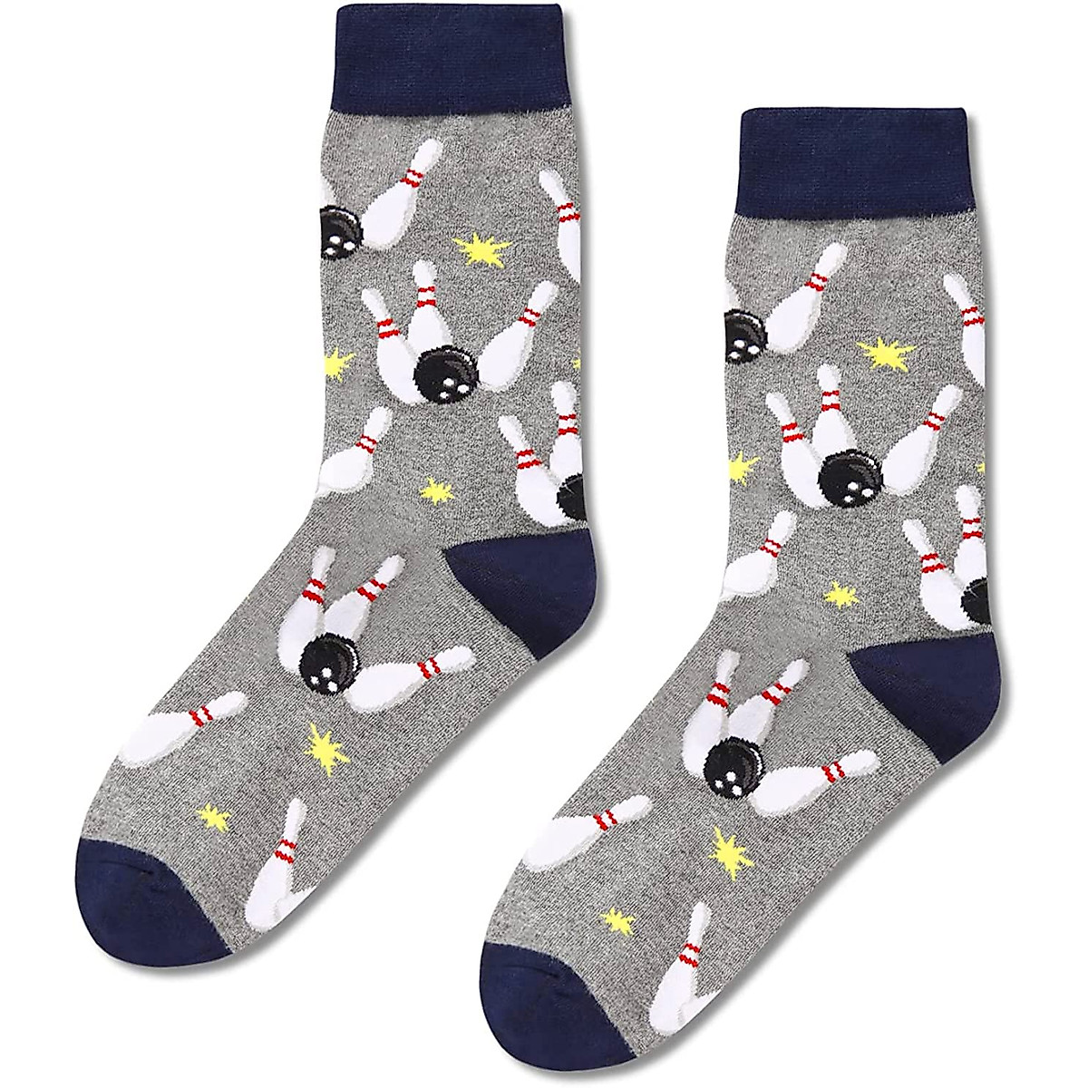 HAPPYPOP Gifts For Bowlers Men, Funny Bowling Gifts For Men, Bowling Gifts And Novelties, Mens Bowling Socks Funny Stocking Stuffers