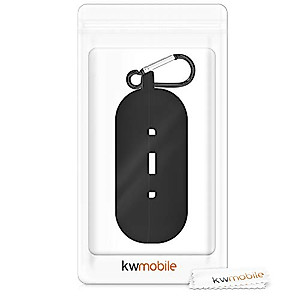 kwmobile Case Compatible with Anker Soundcore Liberty Neo Case - Silicone Cover Holder for Earbuds - Black