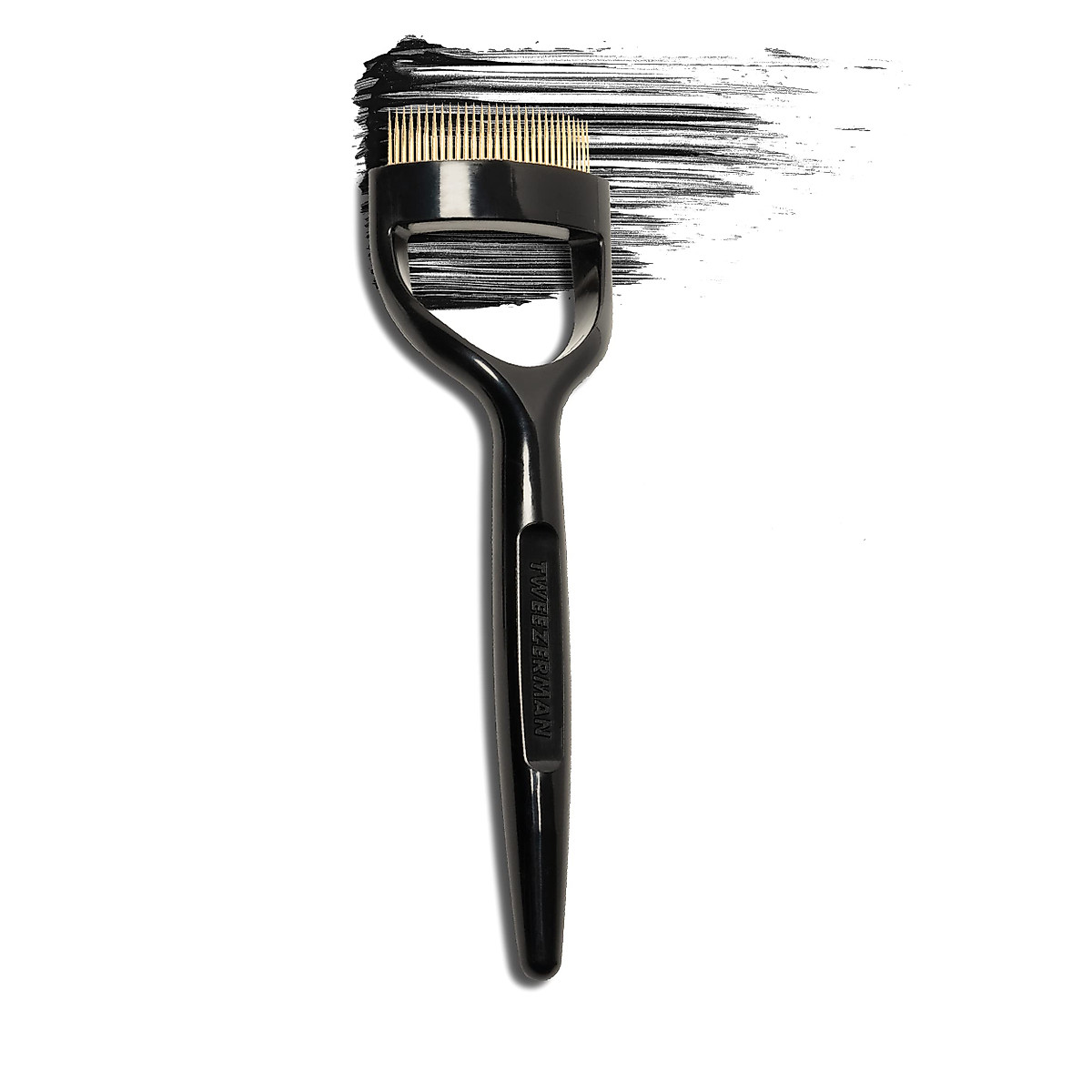 Tweezerman Eyelash Comb for Round Eyes, Premium Lashcombo 60, Black