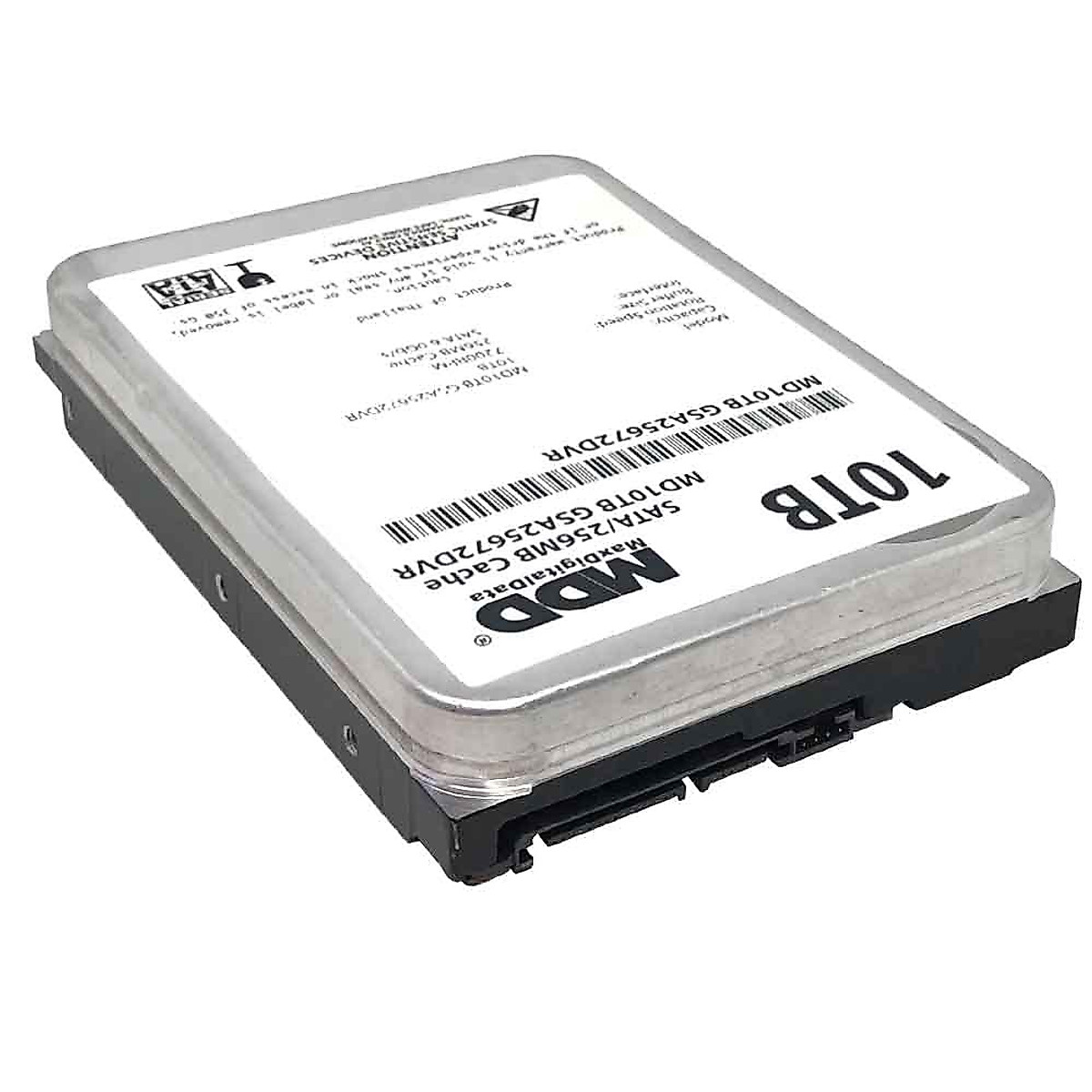 MDD 10TB 7200 RPM 256MB Cache SATA 6.0Gb/s 3.5inch Internal Hard Drive for Surveillance Storage (MD10TGSA25672DVR) - 3 Years Warranty (Renewed)