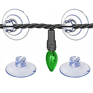 RLECS 20PCS 40mm Mini Opening Suction Cup Light String Clip Cord Suction Cup Clear PVC Suction Cup Hook Kitchen Bathroom Shower Basin Connector Suitable for Decorating Bathroom Kitchen Bedroom