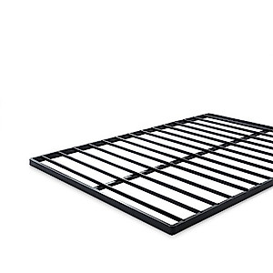 Zinus Gulzar Easy Assembly Quick Lock 1.6 Inch Bunkie Board / Bed Slat Replacement, Queen, Black