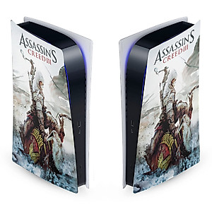 Head Case Designs Officially Licensed Assassin's Creed Game Cover III Graphics Matte Vinyl Faceplate Sticker Gaming Skin Decal Cover Compatible With Sony PlayStation 5 PS5 Digital Edition Console
