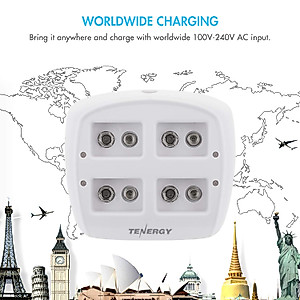 Tenergy Smart 9V 4 Bay Charger TN136