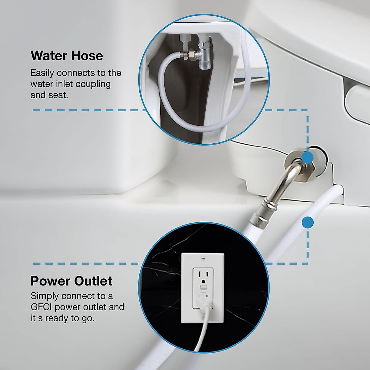 Miseno MT-YOSE32-15WST Yosemite 1.27 GPF One-Piece Elongated Toilet – Bidet Seat Included - White