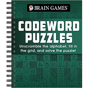 Brain Games - Codeword Puzzle: Unscramble the Alphabet, Fill in the Grid, and Solve the Puzzle!