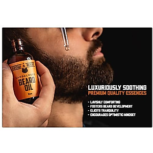Beard Oil For Men, Beard Growth Oil, Beard Care, Best Beard Oil, All Natural, Sandalwood & Citrus Scent, Mens Gifts (2 Pack Of 2 oz)