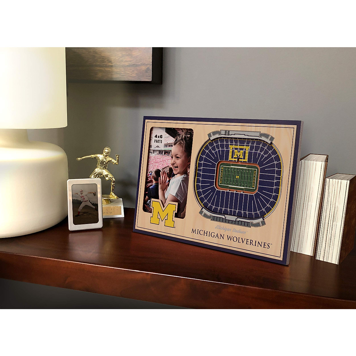 YouTheFan NCAA Michigan Wolverines 3D StadiumView Picture Frame - Michigan Stadium 12" x 8"