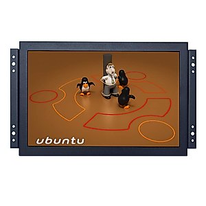 iChawk 10.1"inch Display 1280x800 16:10 Widescreen HDMI-in VGA USB Metal Shell Embedded Open Frame Support Linux Ubuntu Raspbian Debian OS Touch LCD Screen PC Monitor With Built-in Speaker K101MT-59RL