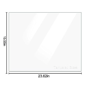 240350608 AP2115928 Refrigerator Crisper Drawer Cover Insert ，Refrigerator Glass Replacement for Frigidaire Kenmore, White-Westinghouse, Crosley Glass Shelf Replacement -24" x 15.5"Inches