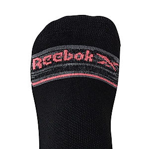 Reebok Women's Quarter Socks - 12 Pack Performance Arch Support Ankle Socks - Cushioned Athletic Socks for Women (Size: 4-10), Size 4-10, Black Multi