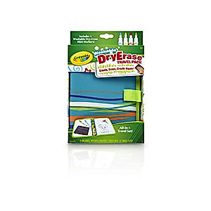 Crayola Washable Dry Erase Travel Pack, Whiteboard for Kids, Ages 4, 5, 6, 7