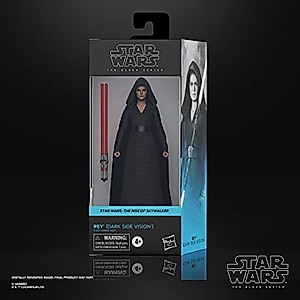 STAR WARS The Black Series Rey (Dark Side Vision) Toy 6-Inch Scale The Rise of Skywalker Collectible Action Figure, Ages 4 and Up, Multicolored (F1307)