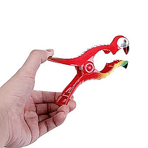 4 Pack Beach Towel Clips, Plastic Parrot Shaped Clips for Pool Chairs Patio and Chais for Cruise Ships Vacations Picnics and Home