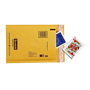 Scotch Bubble Mailer, 6 in x 9 in, Size #0, Kraft, 10/Pack (7913) Brown