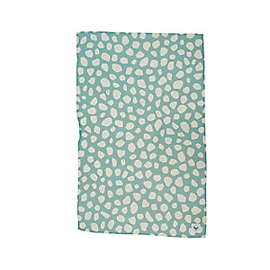 Desert Aqua 2 Pack || Not Your Ordinary Kitchen Towels || Dish Towels || Tea Towels || Waffle Weave Microfiber || Designer Prints || Highly Absorbent || Hanging Hook (Turquoise)