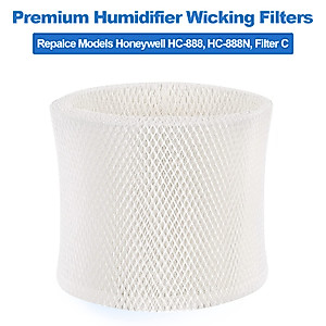 Humidifier Wicking Filters Fit for Honeywell HC-888 Model Series, Fit for Honeywell Humidifier Filter Replacement Filter C (2 Pack)