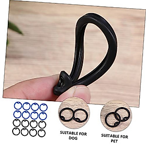 Name Tag Silencer 20Pcs Dog id Silencer pet Supplies pet Collar silencers Silicone Silencers Pet Mute Circle Mute Circles Dog Supplies for Tag Silicone Tag Silencer