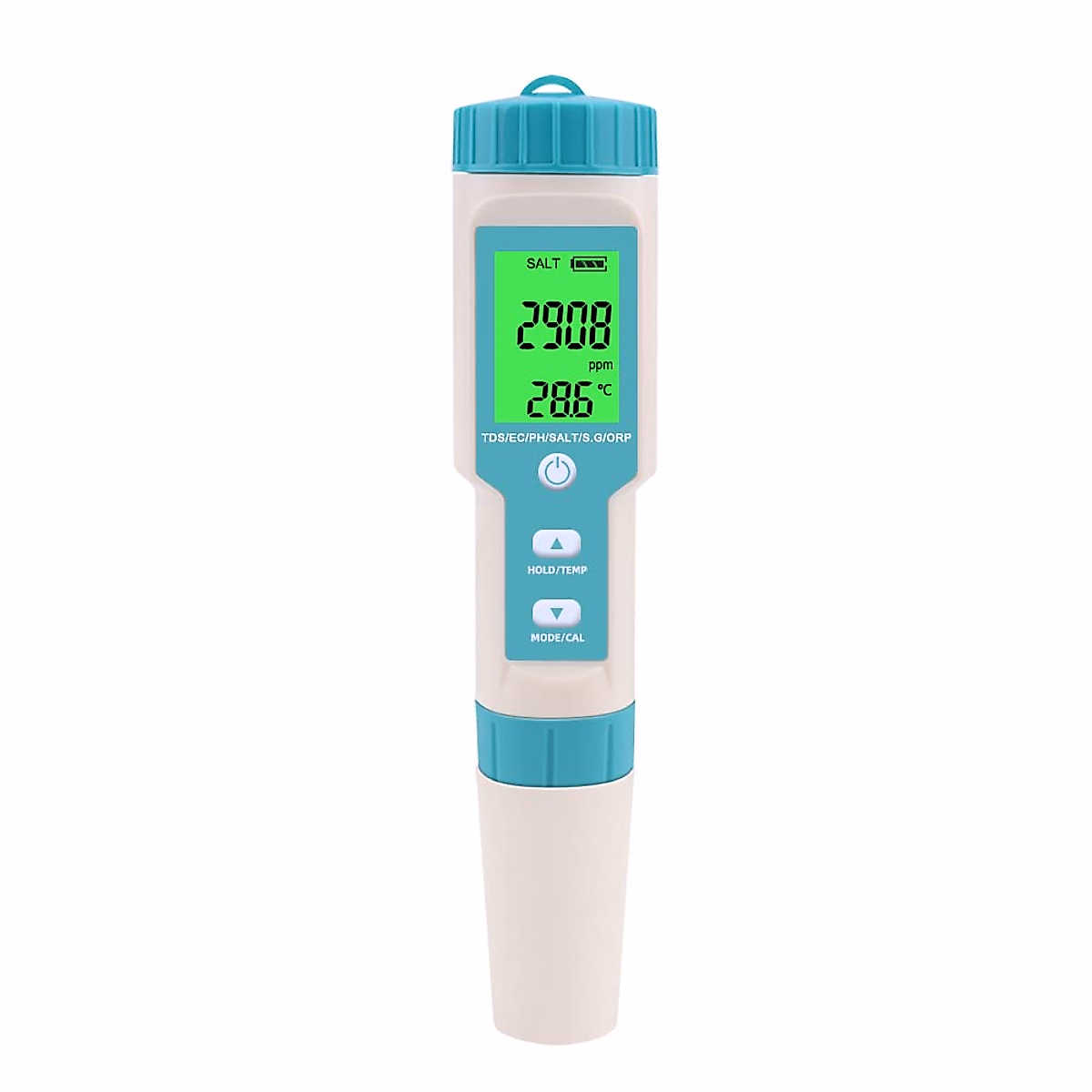 7 in 1 PH Meter Gomass 0.01 High Accuracy ph Tester Digital for Water TDS/EC/Salinity/Temp/ORP/S. G/PH Pen Tester Drinking Water, Hydroponics, Plants, Aquarium and Pool